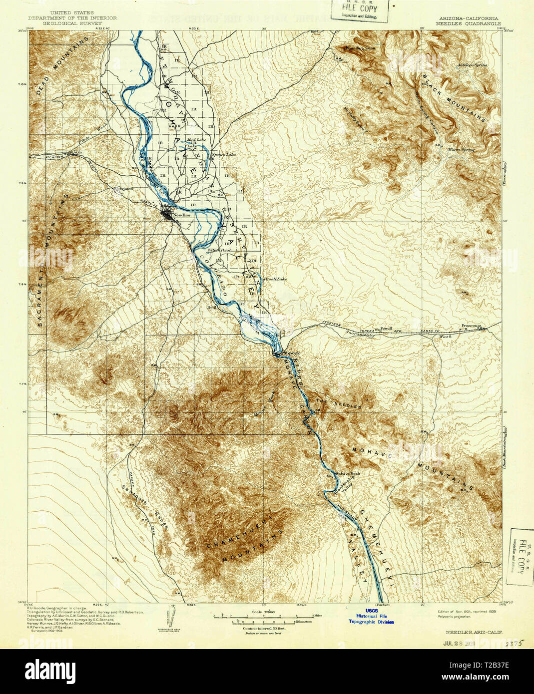 Map of the needles hi-res stock photography and images - Alamy