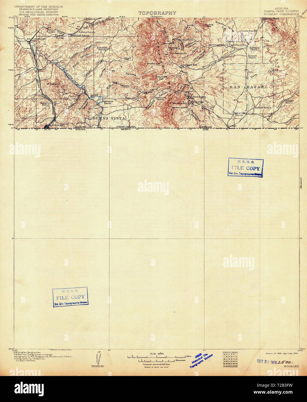 Map of nogales hi-res stock photography and images - Alamy