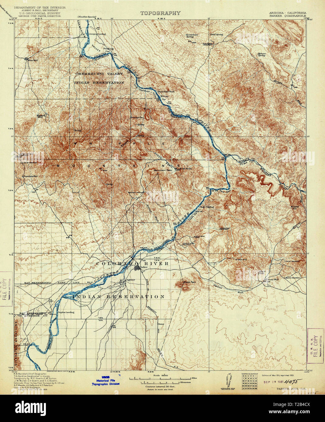 Parker arizona map hi-res stock photography and images - Alamy