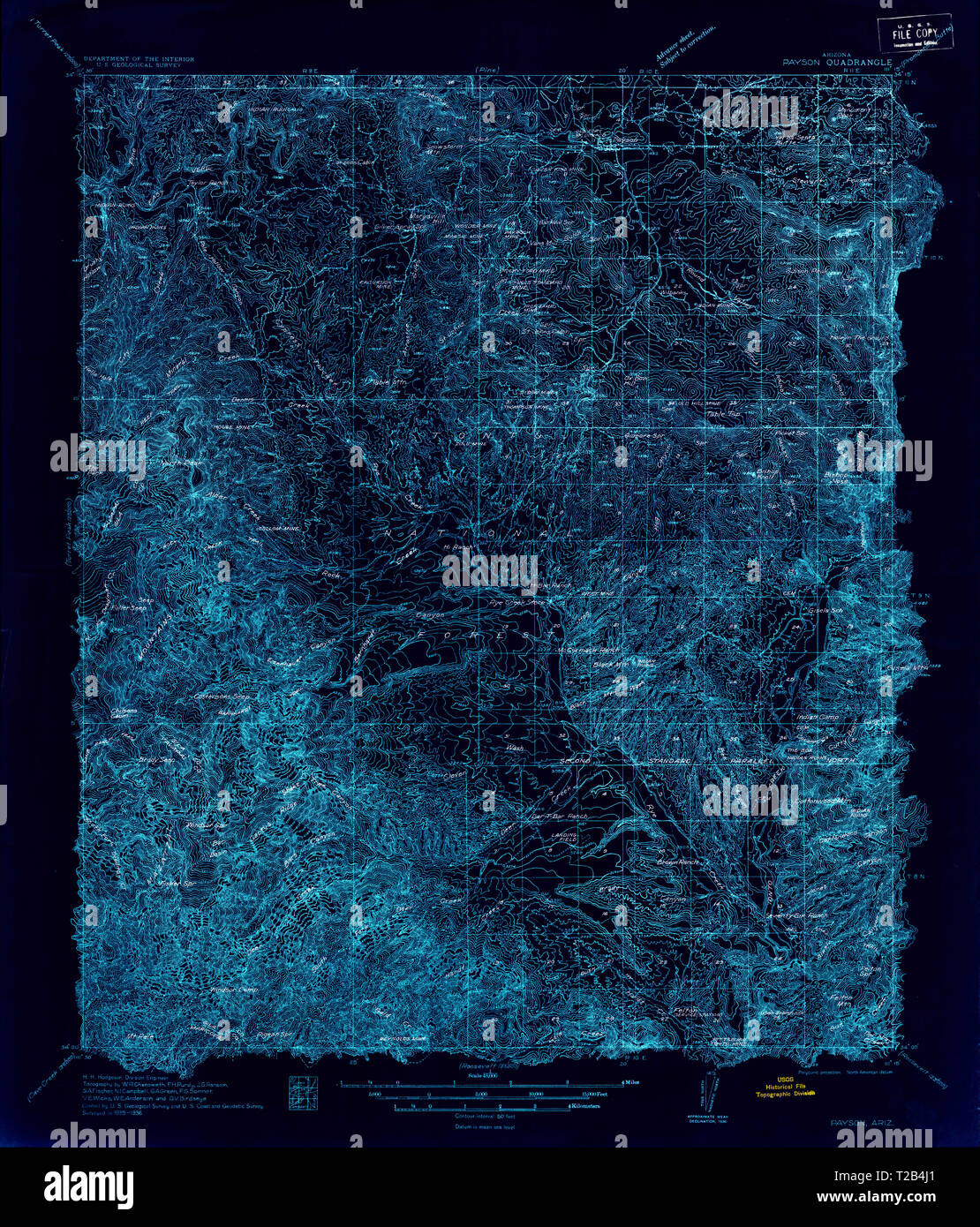 Map of payson hi-res stock photography and images - Alamy