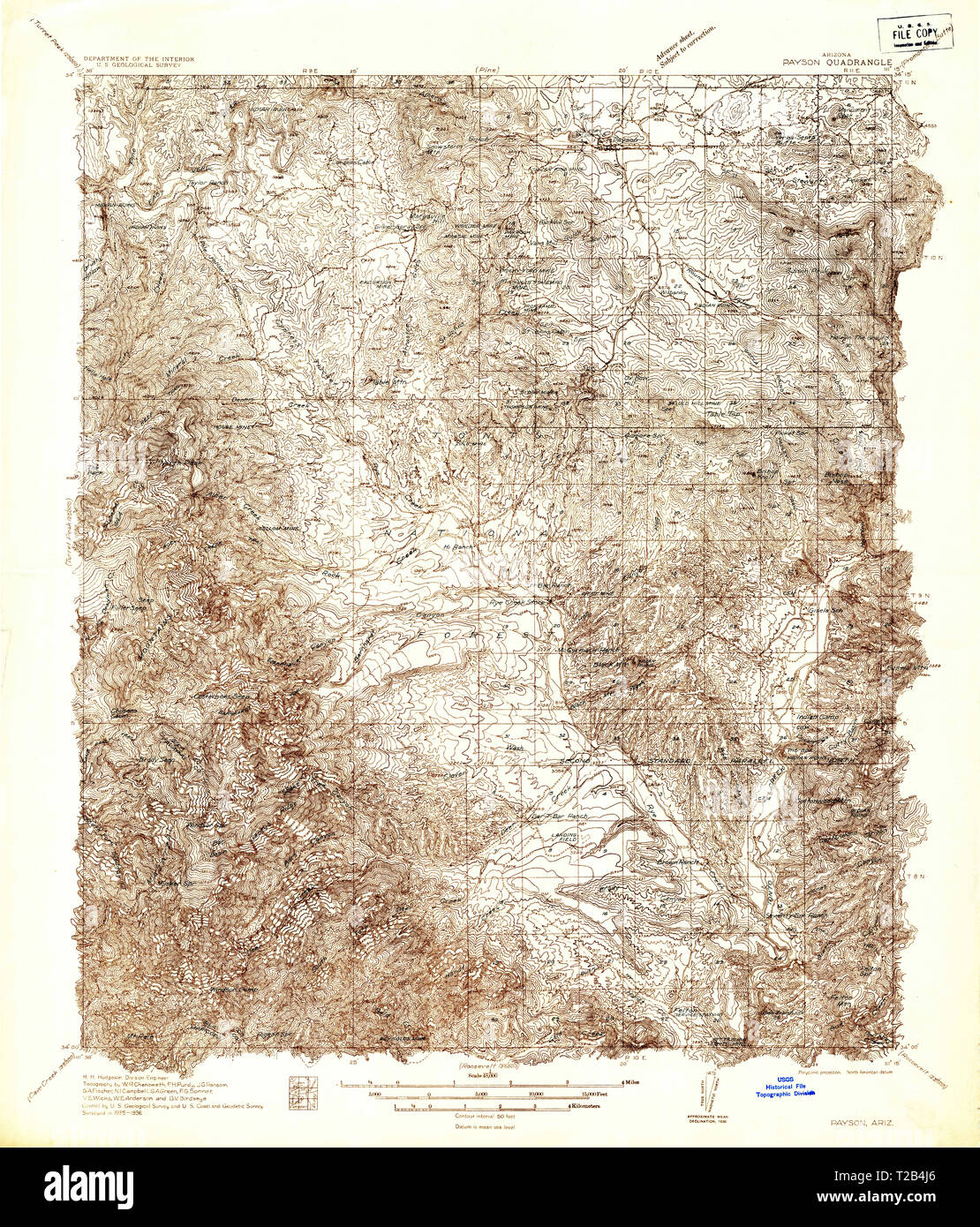 Map of payson hi-res stock photography and images - Alamy