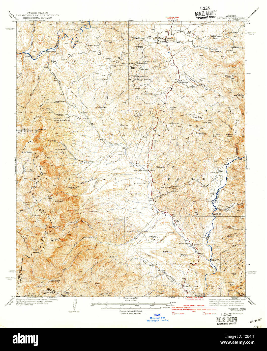 Map of payson hi-res stock photography and images - Alamy