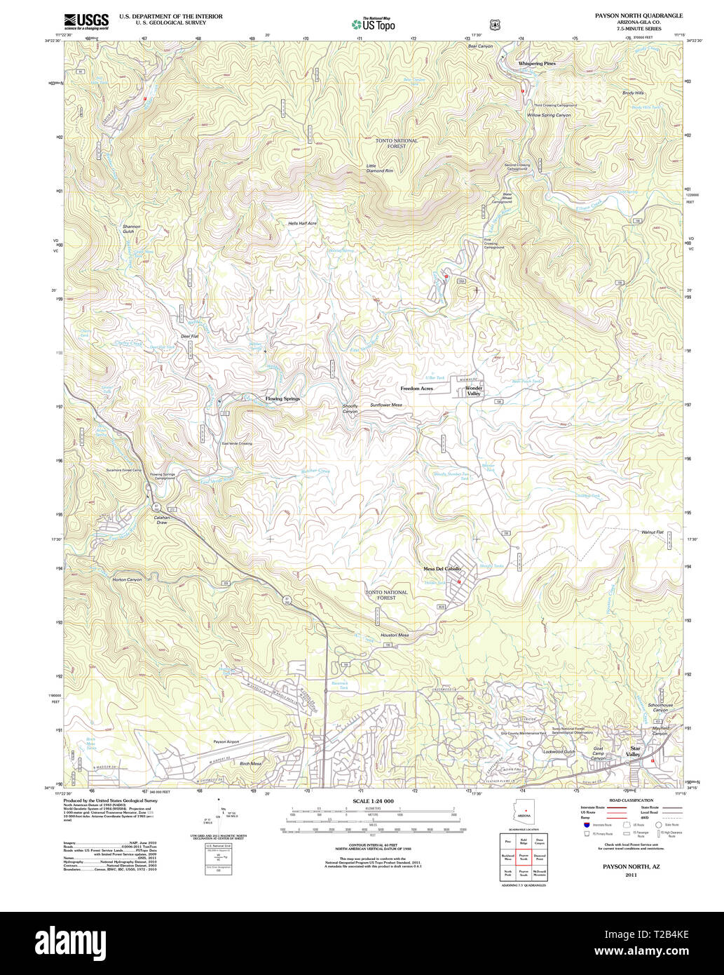 Map of payson hi-res stock photography and images - Alamy