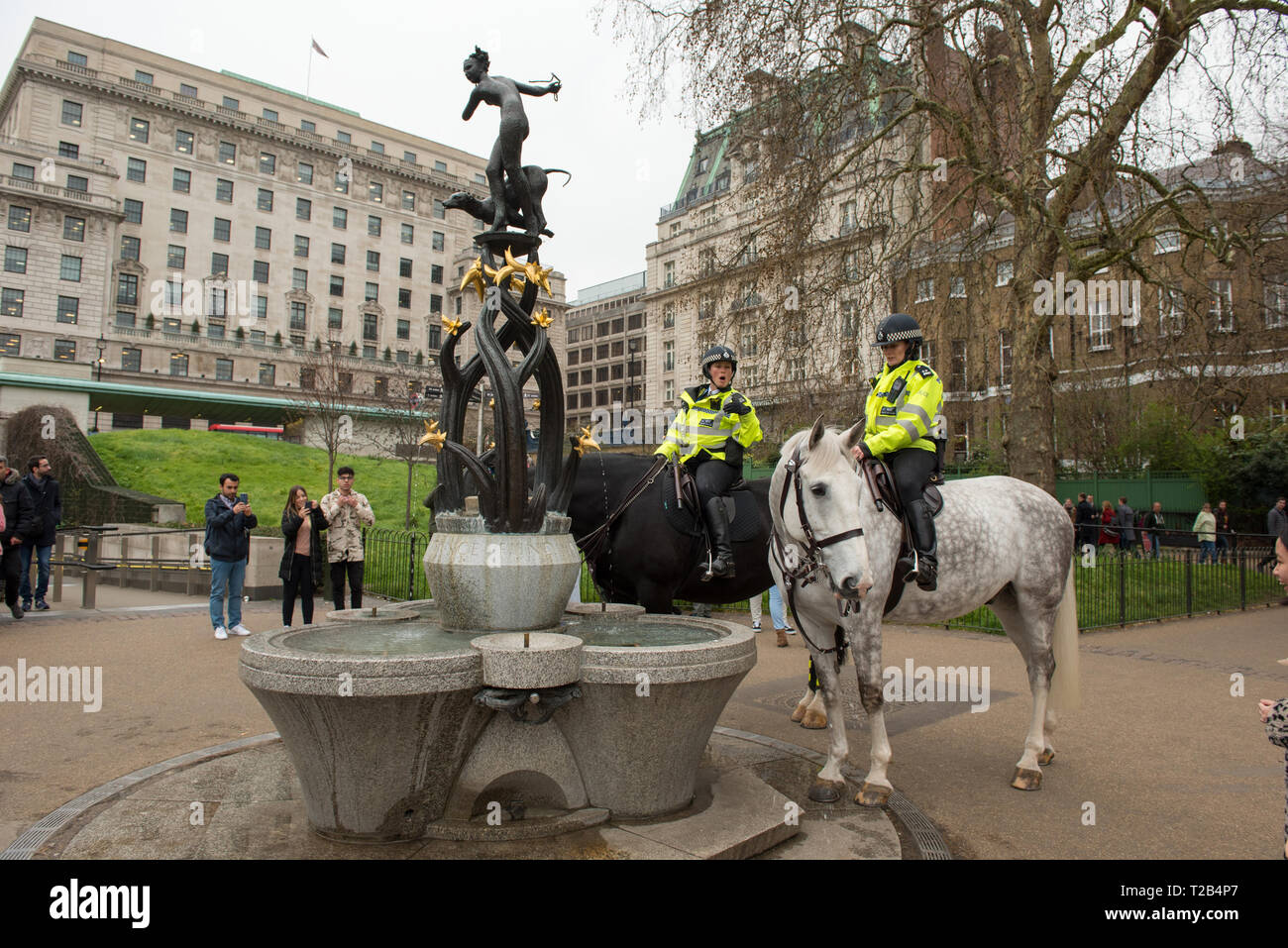 Man drinking from street water fountain hi-res stock photography and ...