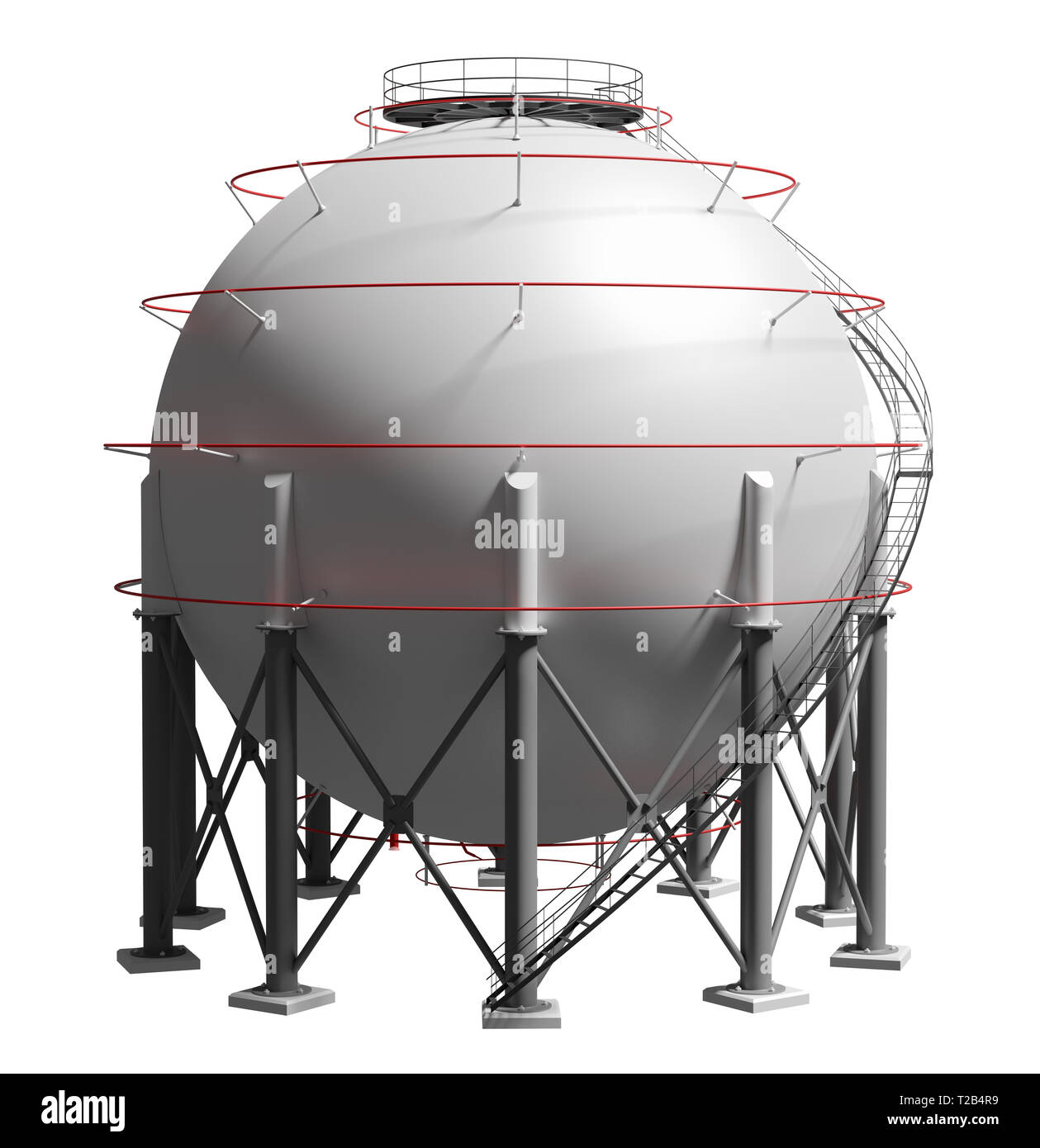 Spherical tank Cut Out Stock Images & Pictures - Alamy