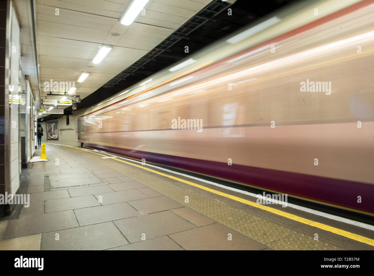 LONDON, UK - MARCH 22, 2019: The London Underground has 11 lines ...
