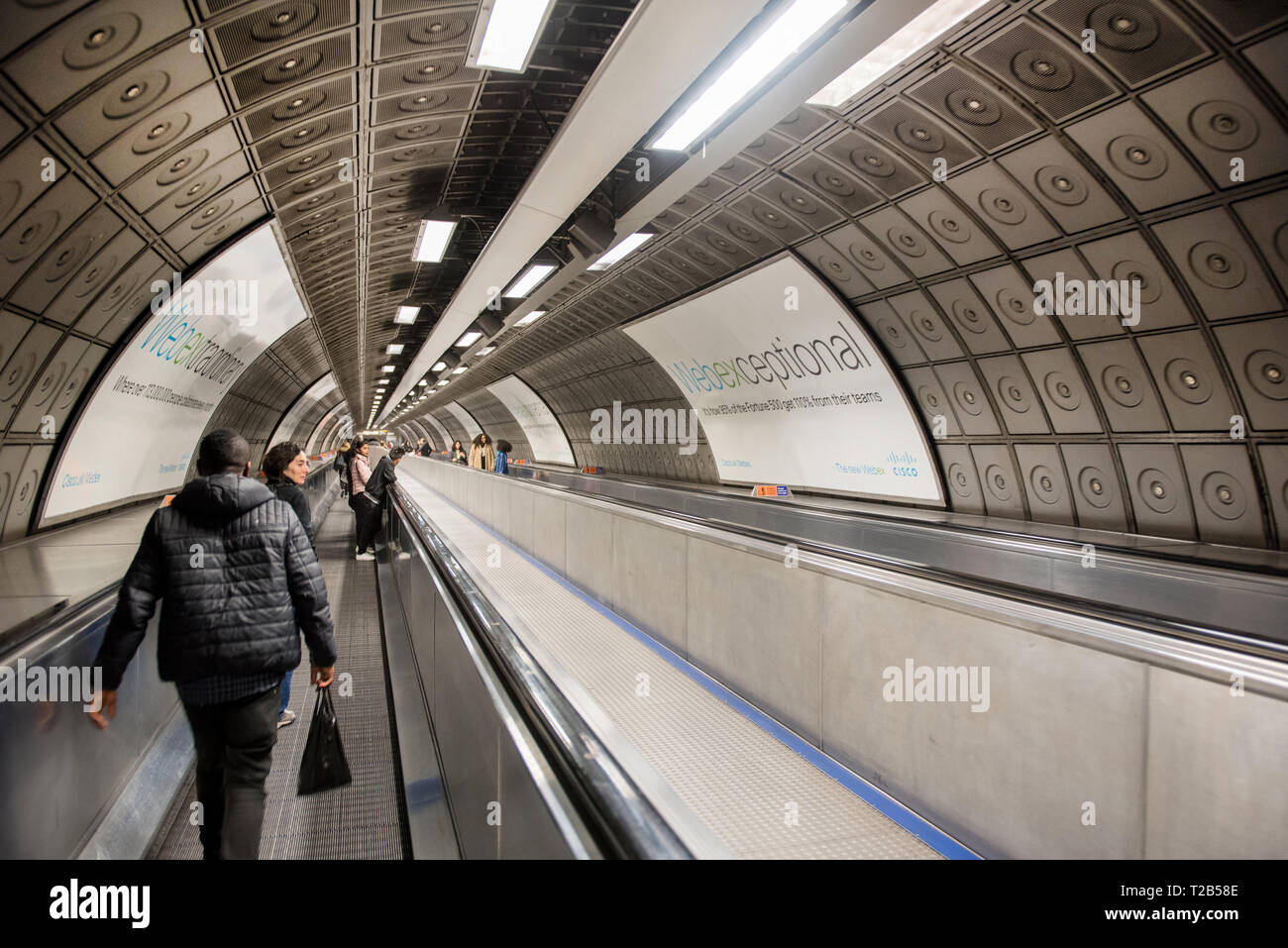 LONDON, UK - MARCH 22, 2019: The London Underground has 11 lines ...