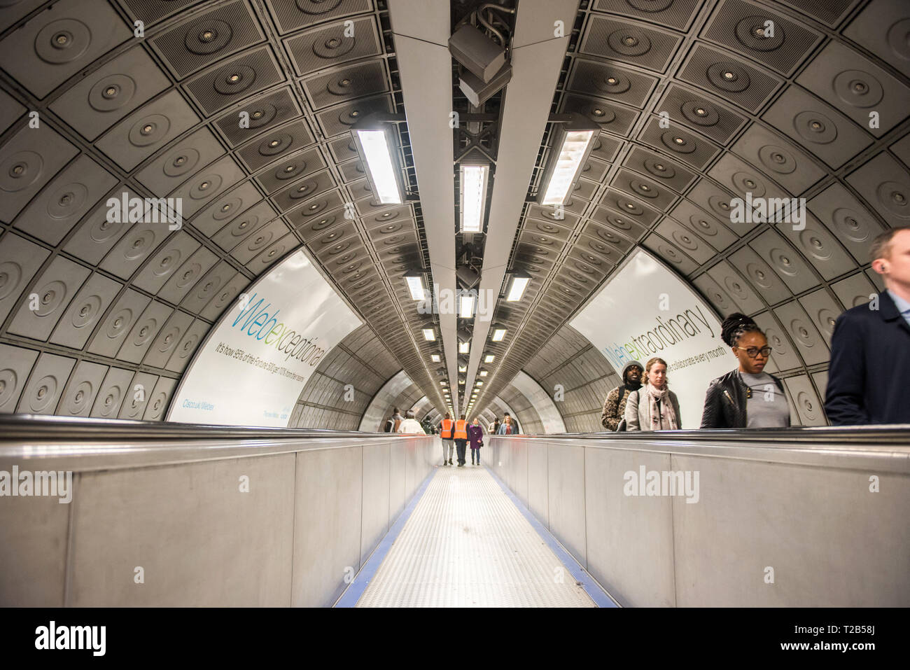 LONDON, UK - MARCH 22, 2019: The London Underground has 11 lines ...