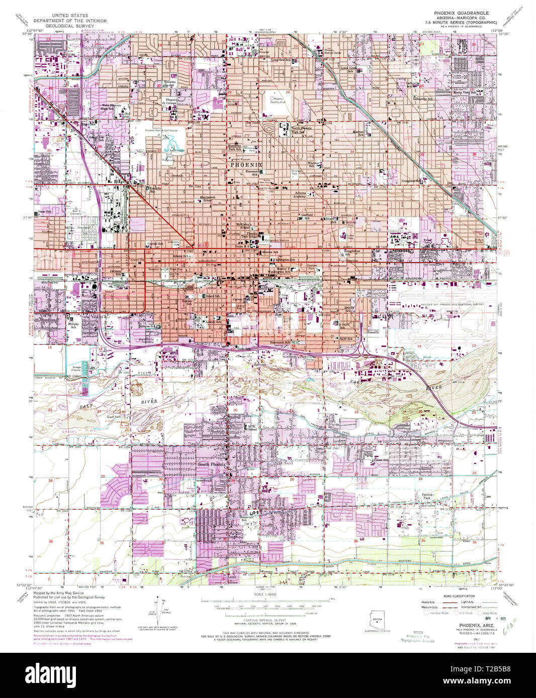 Phoenix az map hi-res stock photography and images - Alamy