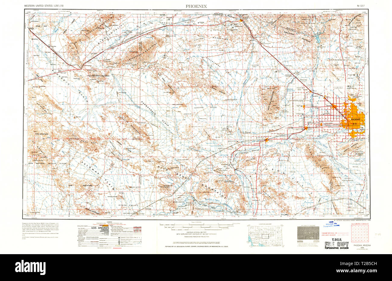 Usgs map phoenix hi-res stock photography and images - Alamy
