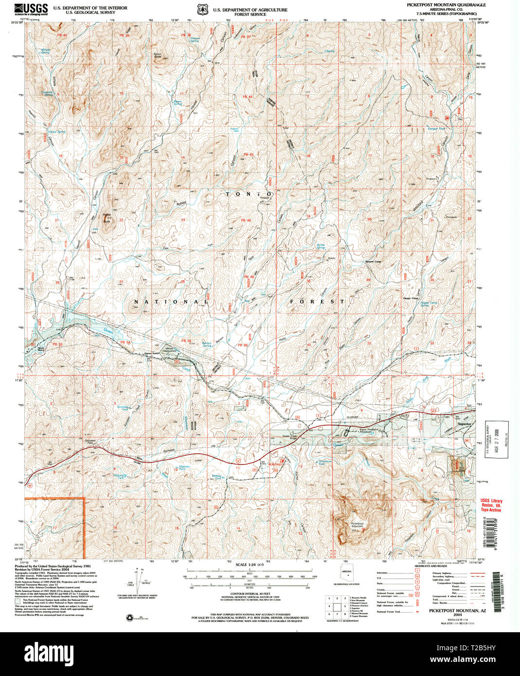 Picketpost mountain hi-res stock photography and images - Alamy