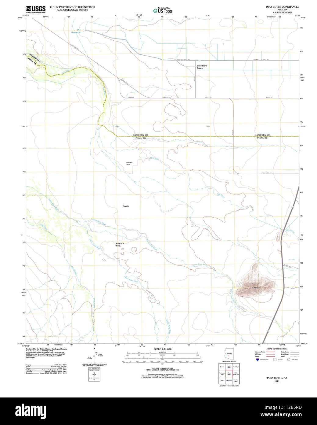 Pima map hi-res stock photography and images - Alamy