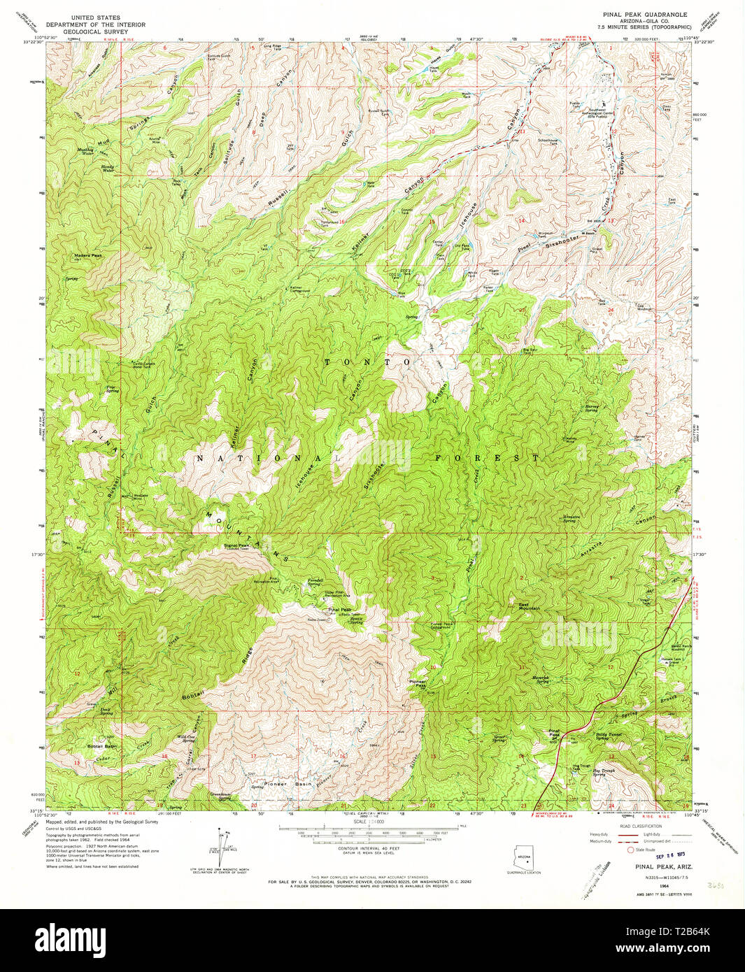 Pinal arizona map hi-res stock photography and images - Alamy