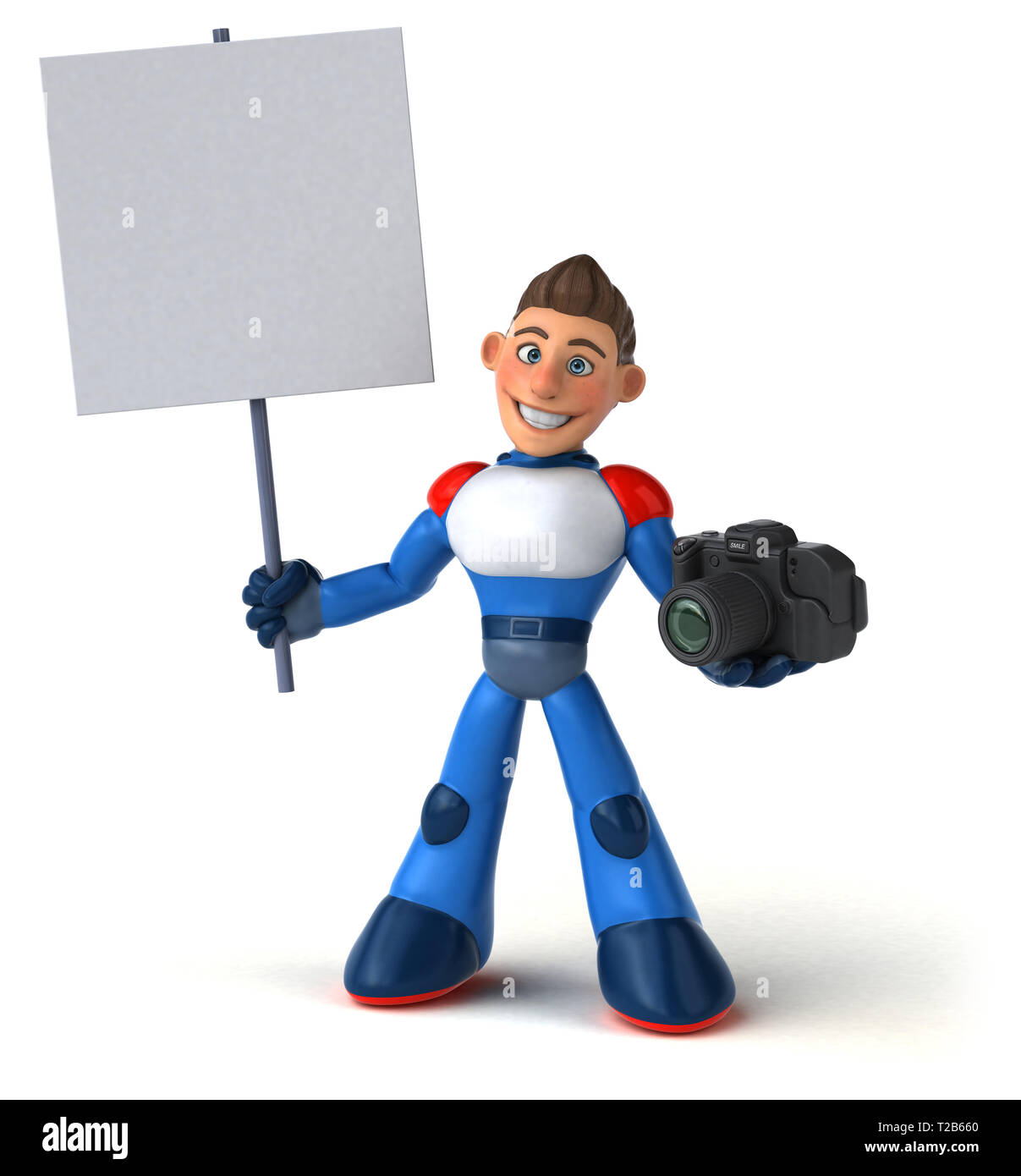 Cartoon illustration super hero camera hi-res stock photography and ...