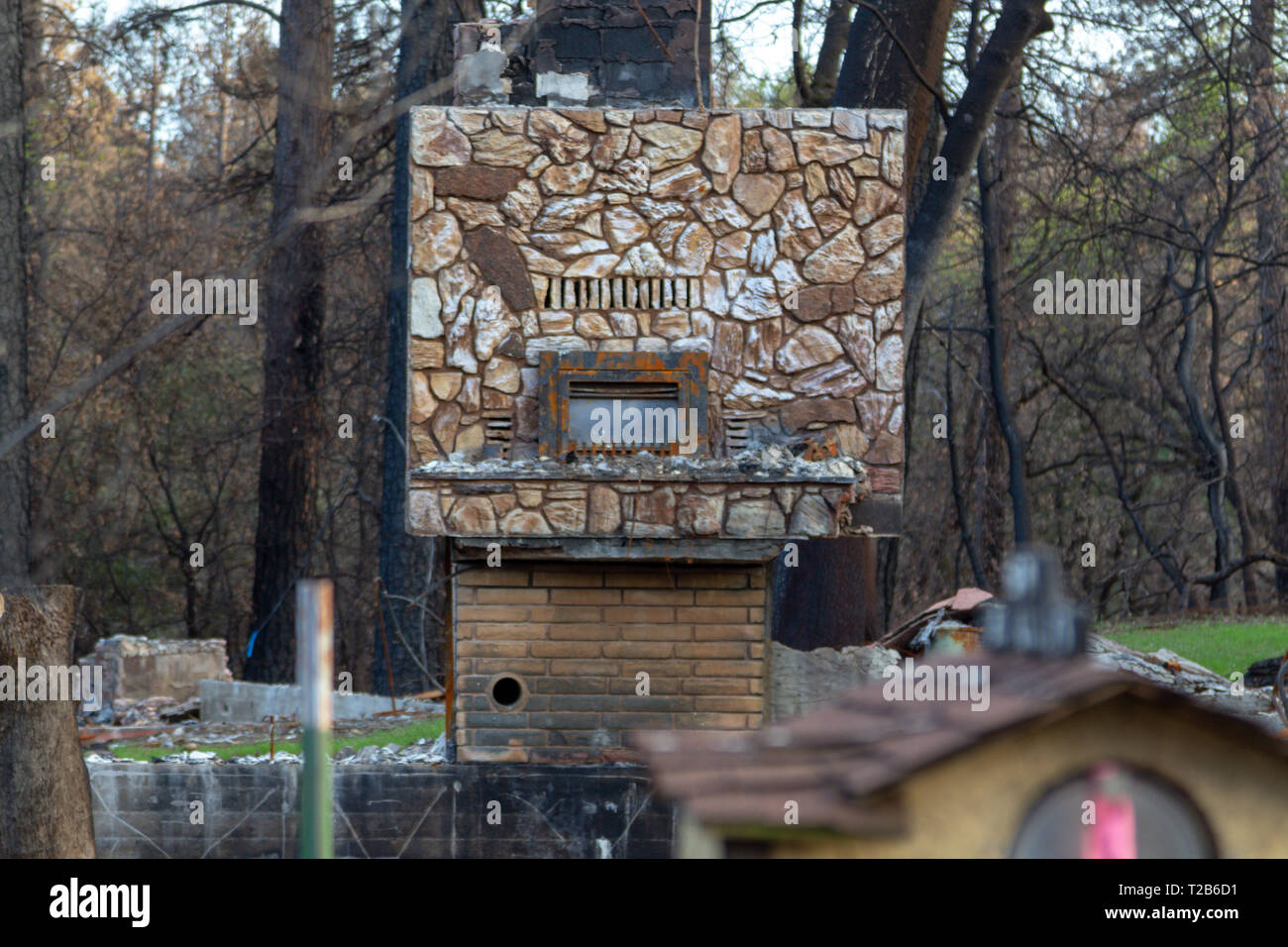 Paradise Fire Aftermath Stock Photo - Alamy