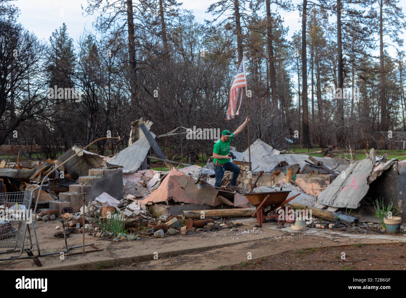 Paradise Fire Aftermath Stock Photo - Alamy