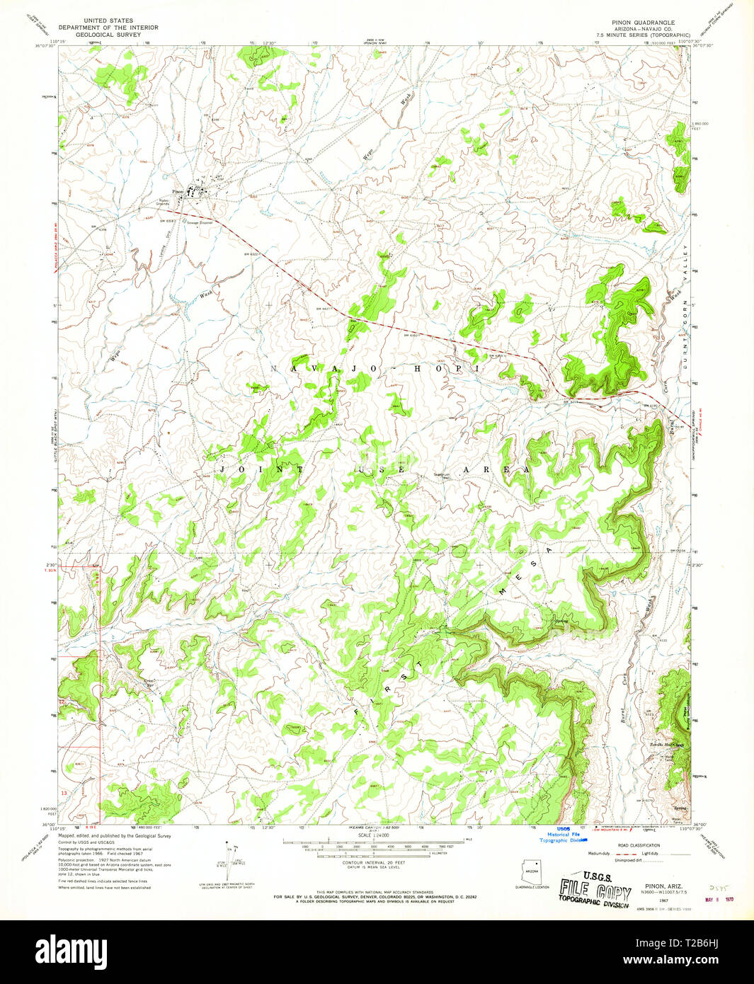 Map of pinon hi-res stock photography and images - Alamy