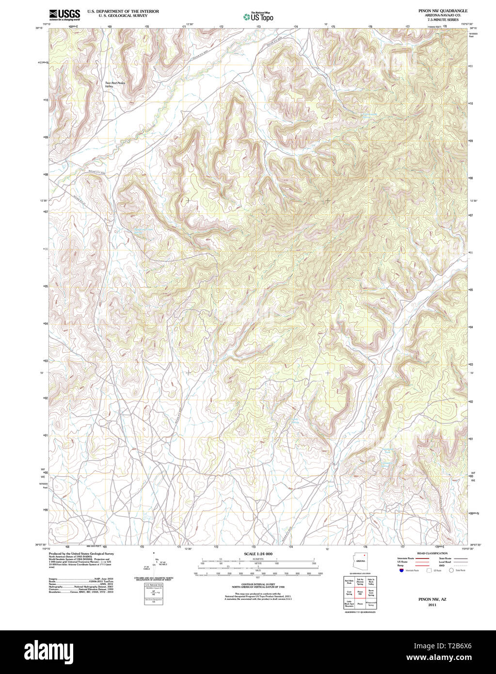 Map of pinon hi-res stock photography and images - Alamy