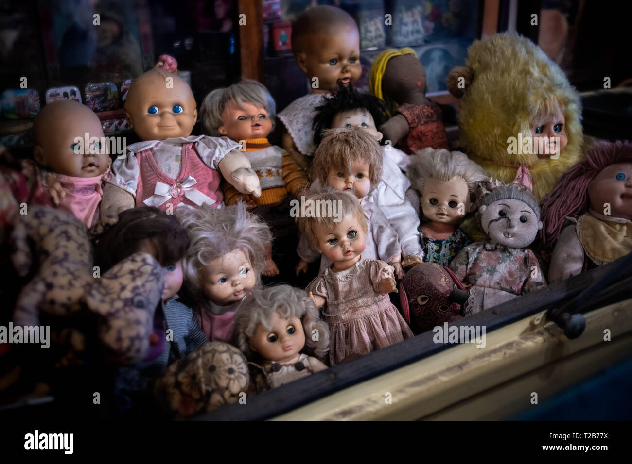 Vintage old baby dall toys collection group with indoor very low ...