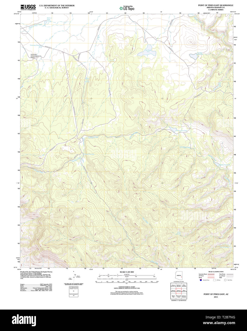 Arizona mapping point hi-res stock photography and images - Alamy