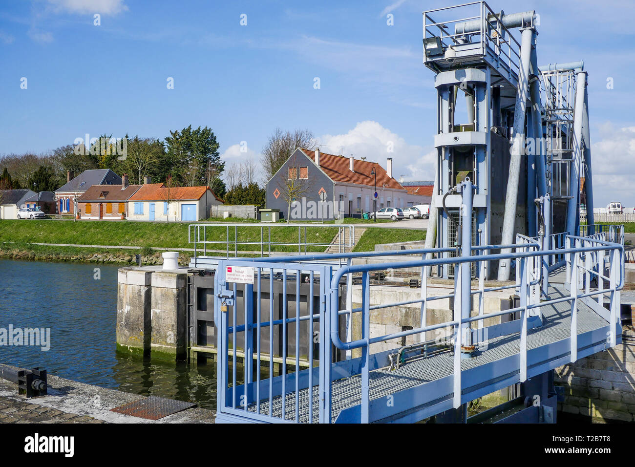 Locks, Saint-Valery, Bay of Somme, Somme, Haut-de-France, France Stock ...