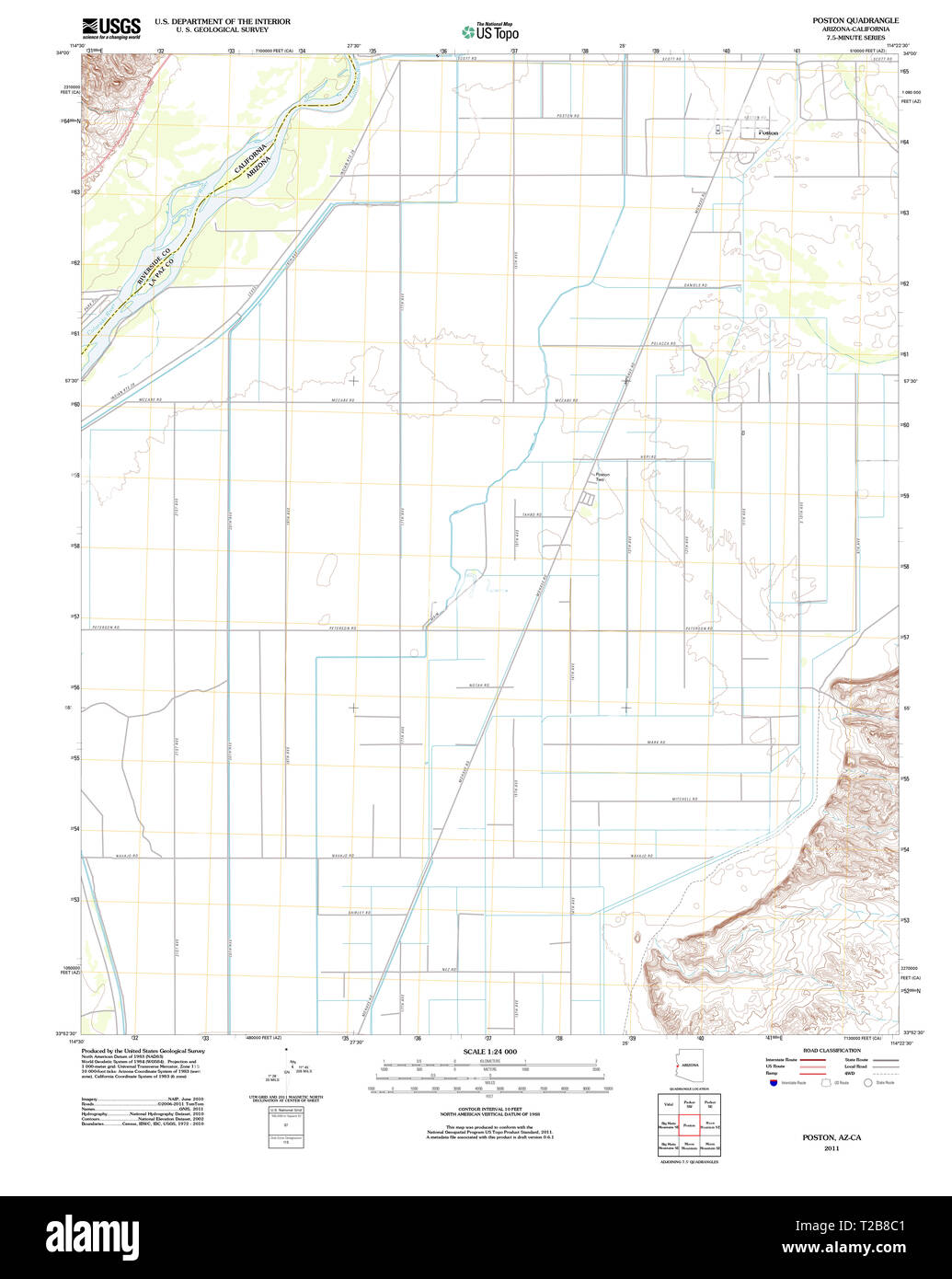 Poston arizona map hi-res stock photography and images - Alamy