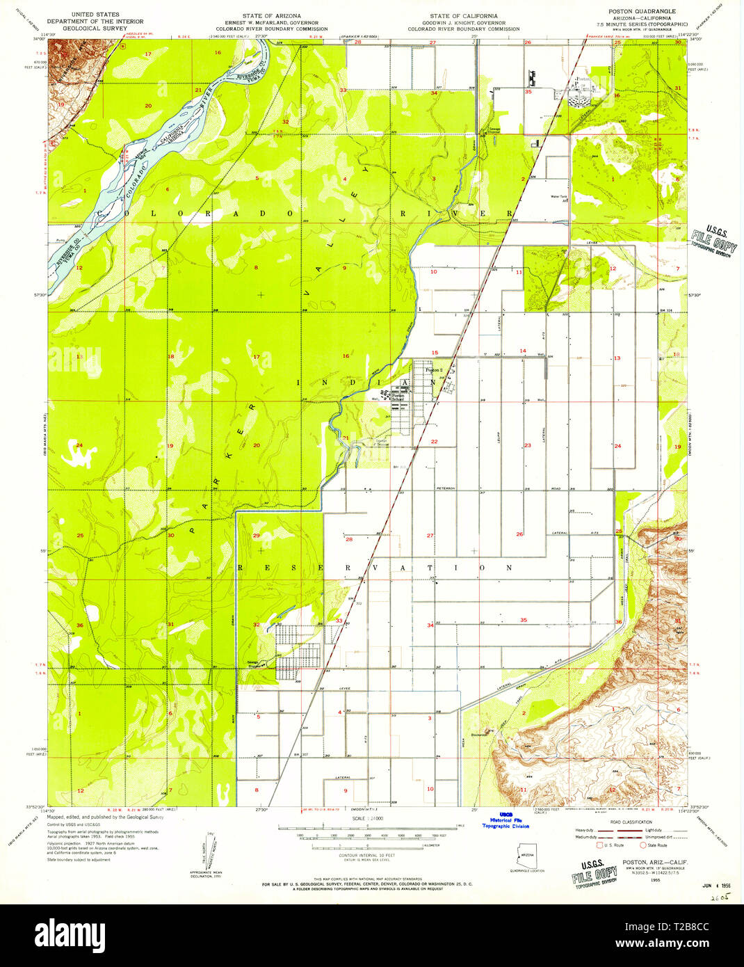 Poston arizona map hi-res stock photography and images - Alamy