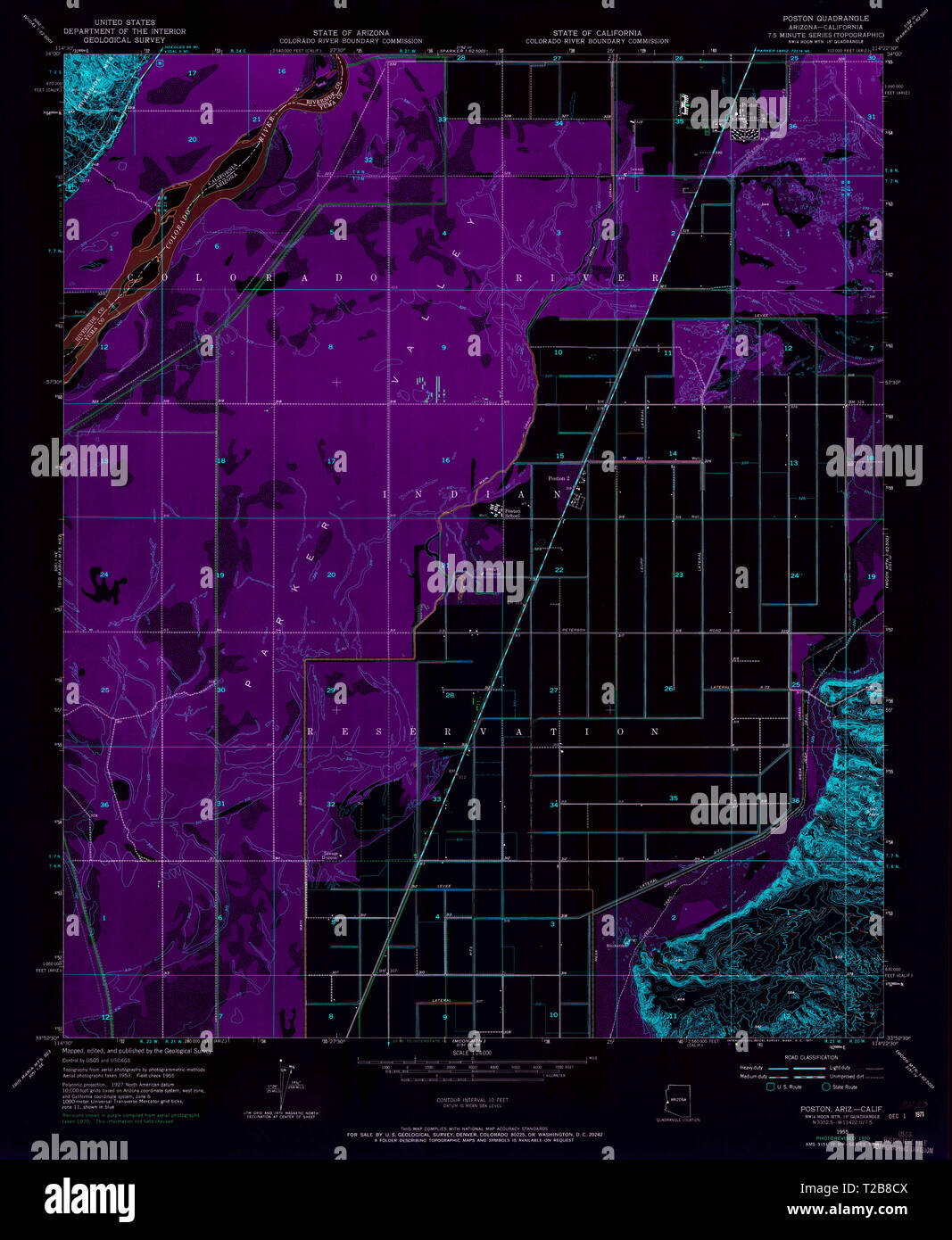 Poston arizona map hi-res stock photography and images - Alamy