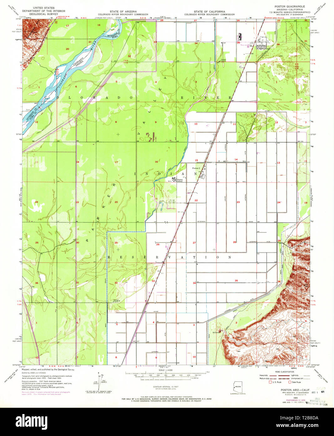 Poston arizona map hi-res stock photography and images - Alamy