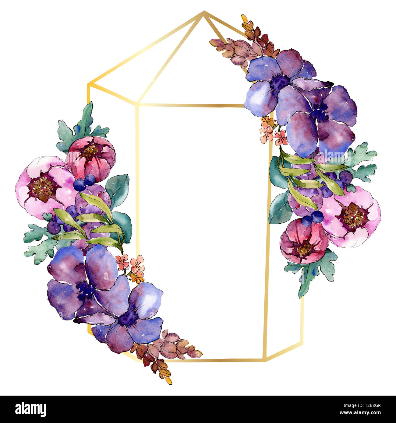 Turquoise And Purple Flower Backgrounds