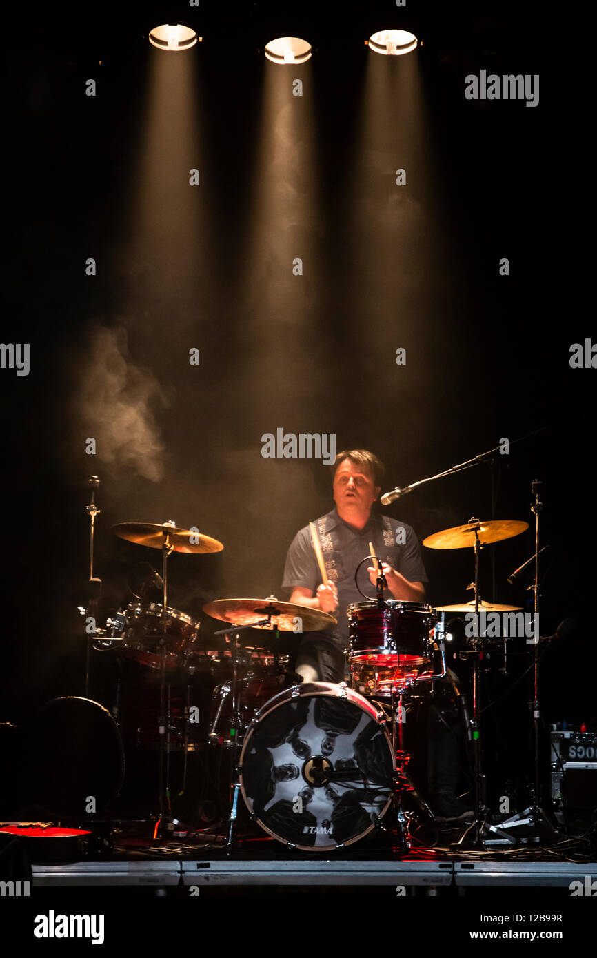 Norway, Bergen - March 30, 2019. The Norwegian pop band Pogo Pops ...
