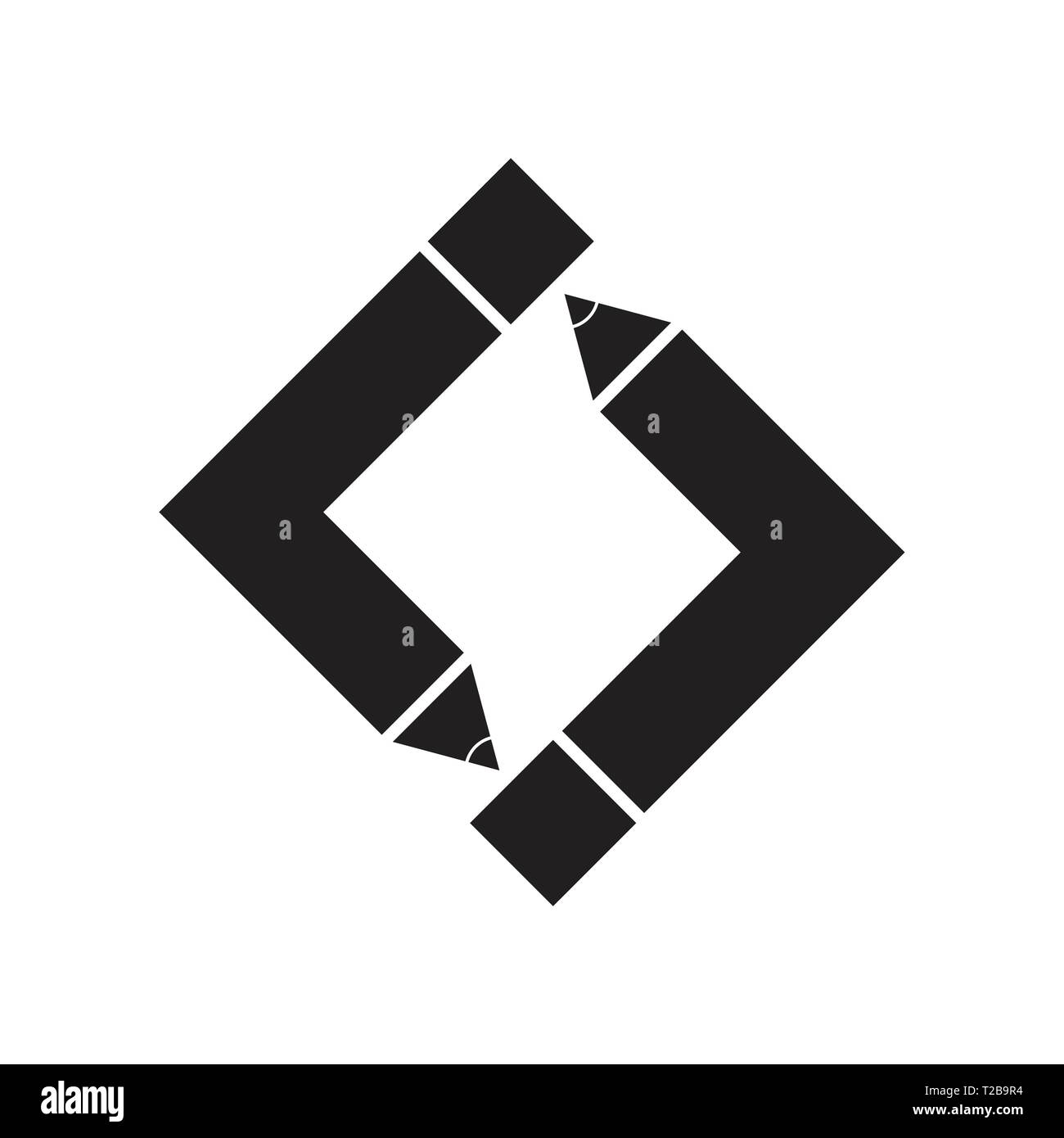 simple geometric clear vector for business symbol logo vector Stock ...