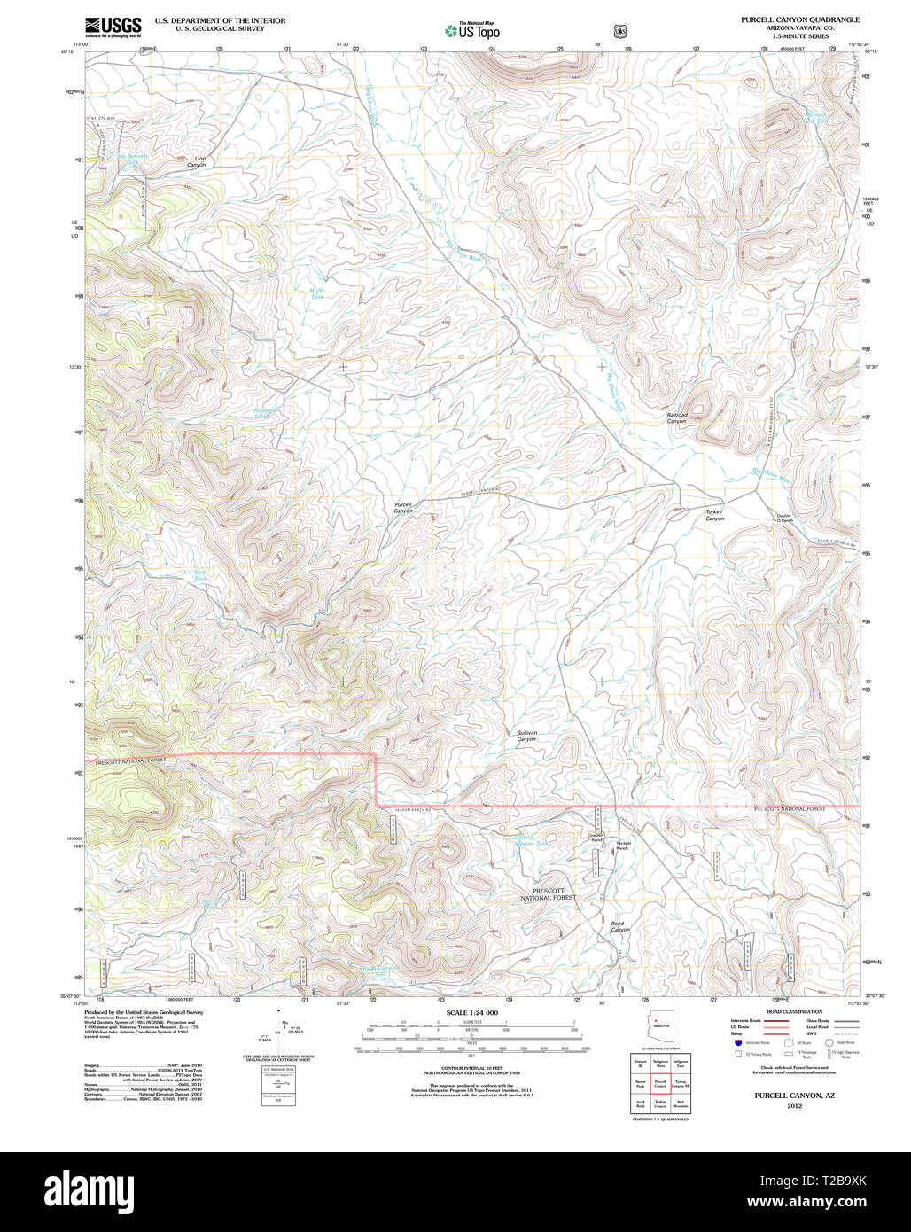Map of purcell hi-res stock photography and images - Alamy