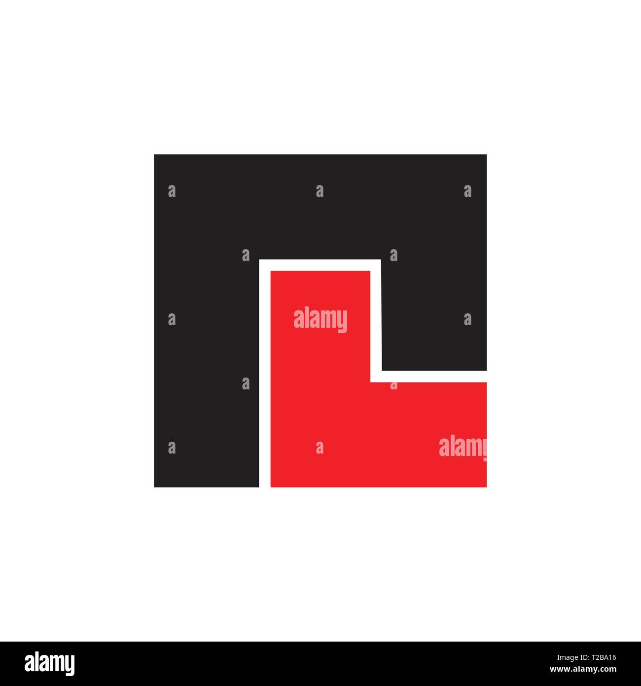 letter r square geometric logo vector Stock Vector Image & Art - Alamy