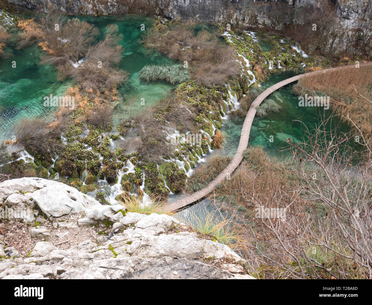 Plitvice Lakes National Park At Winter High Resolution Stock ...