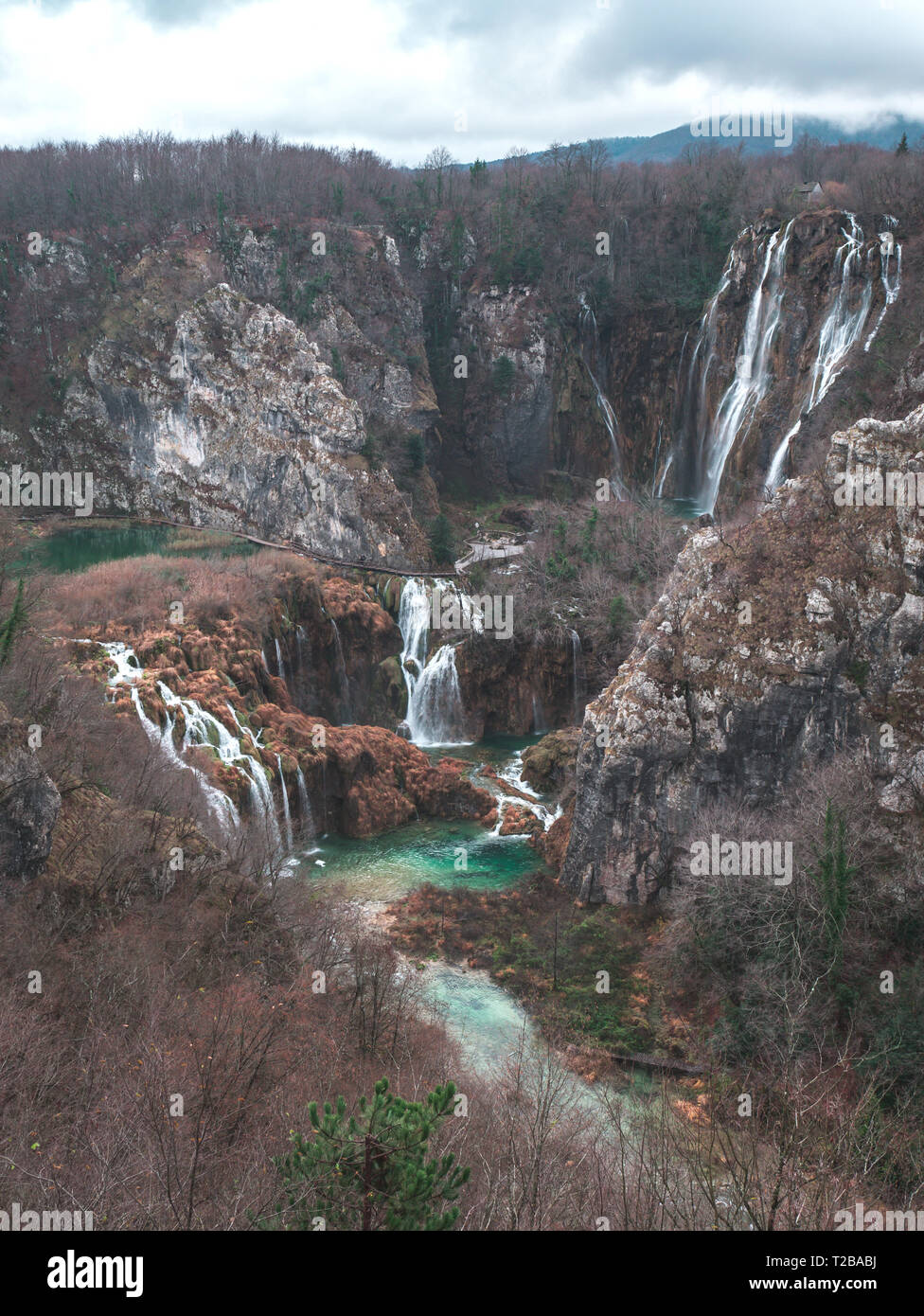 Plitvice Lakes National Park At Winter High Resolution Stock ...