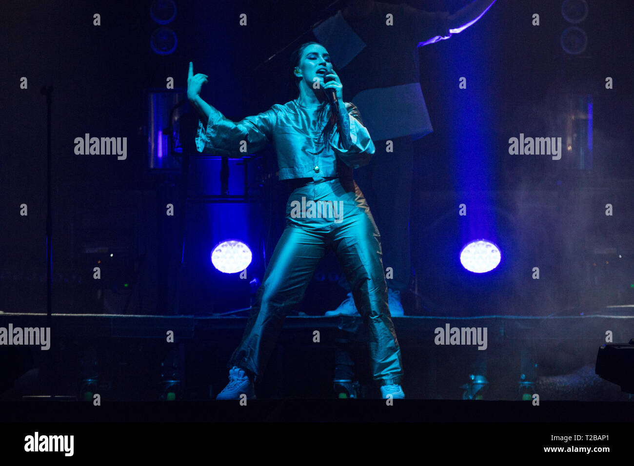 Norway, Oslo - March 30, 2019. The Norwegian indie pop band Highasakite ...