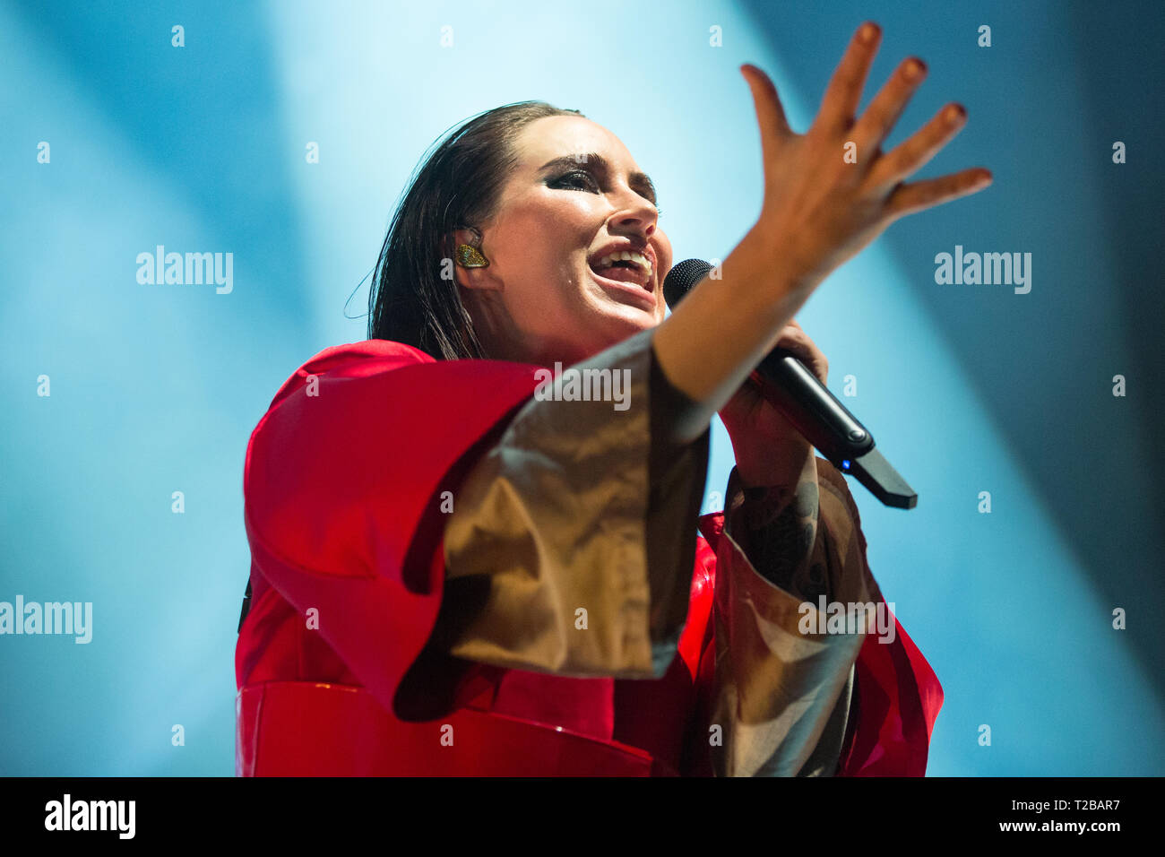 Norway, Oslo - March 30, 2019. The Norwegian indie pop band Highasakite ...