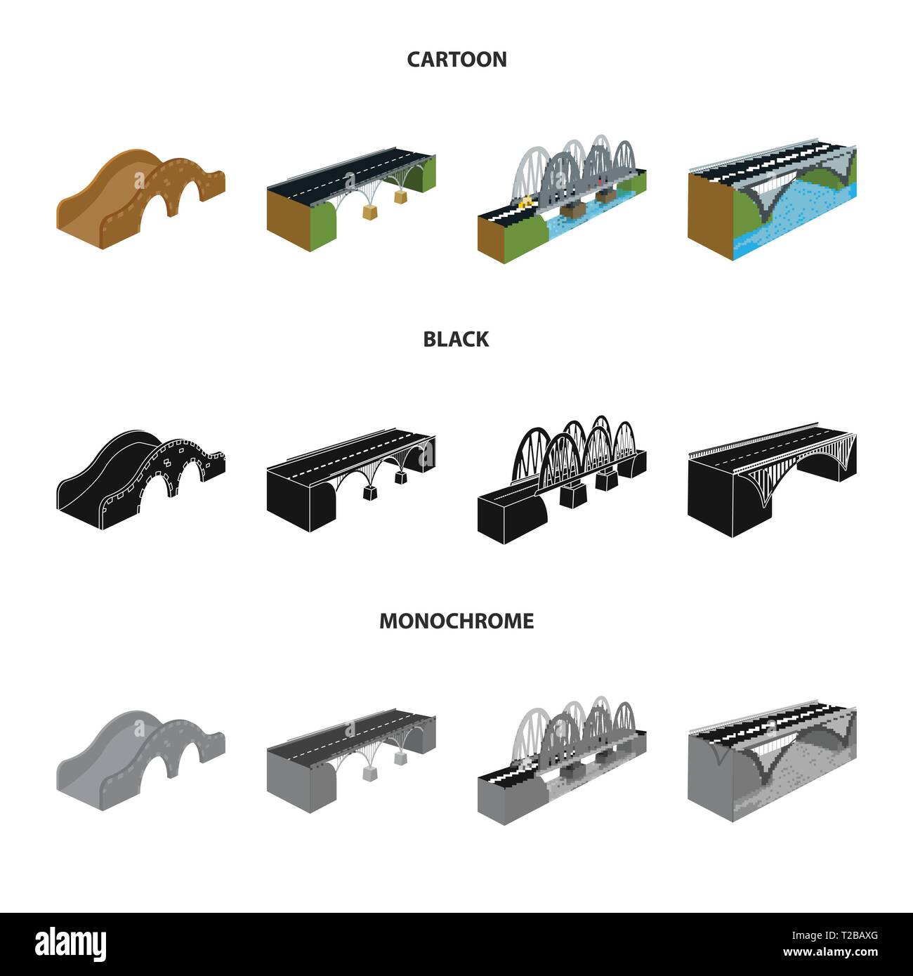 Railway pedestrian bridge Cut Out Stock Images & Pictures - Alamy