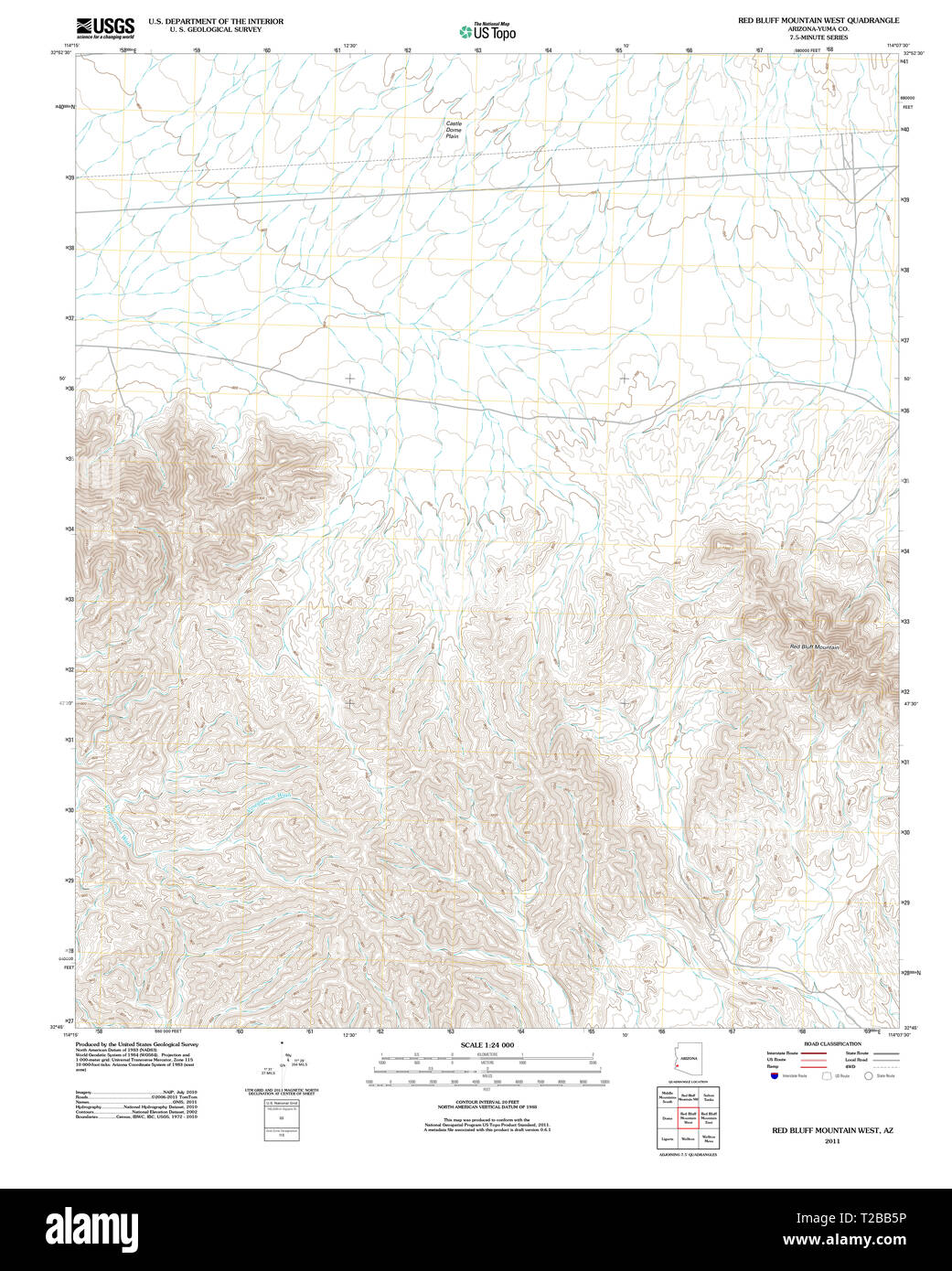 Map of red bluff hi-res stock photography and images - Alamy