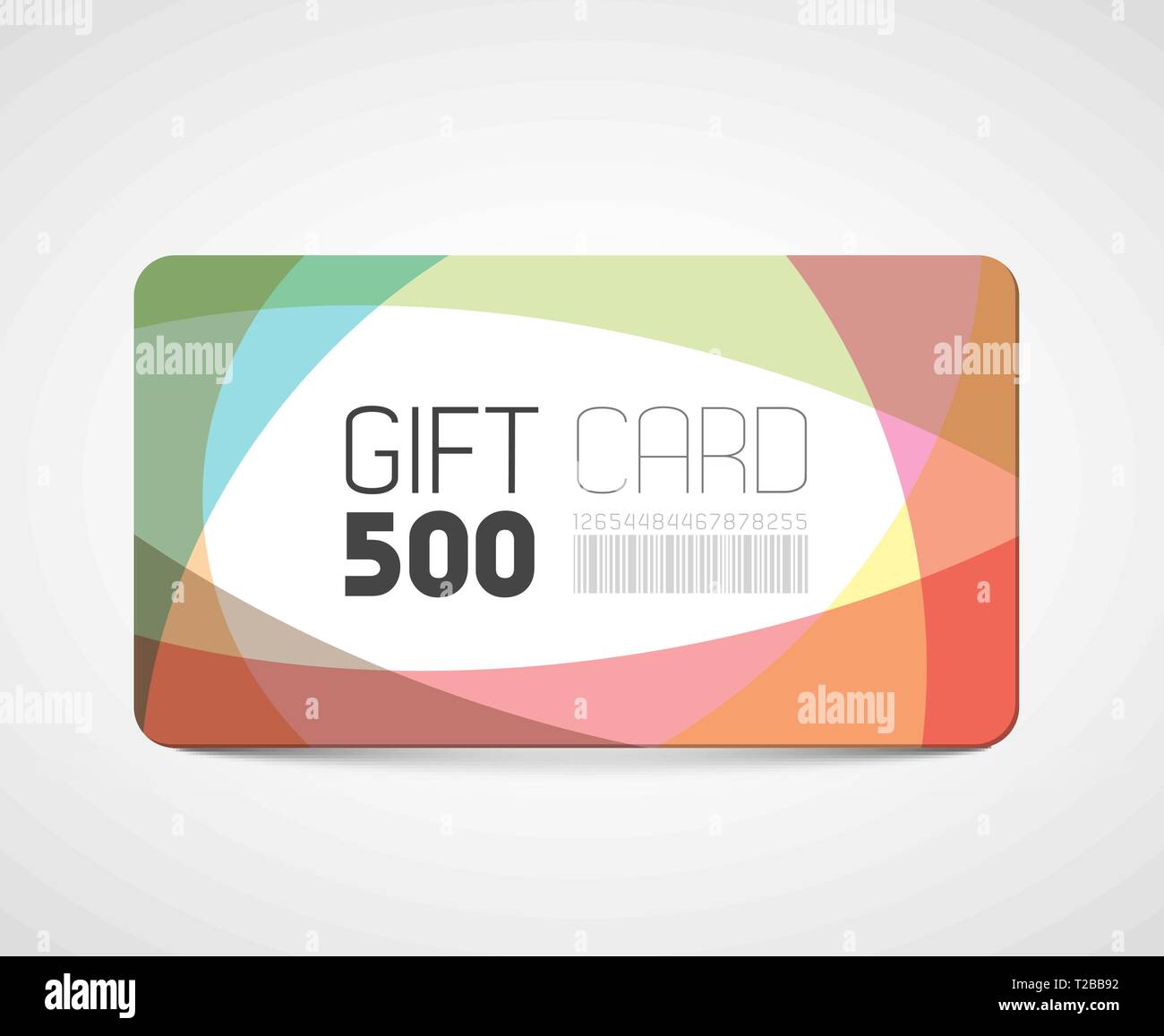 Modern gift card template - abstract overlay effects Stock Vector Image ...