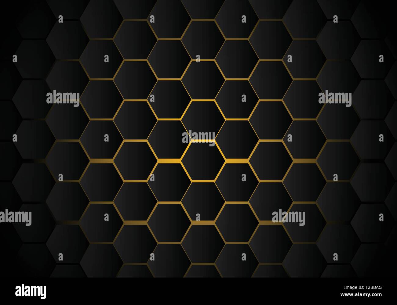 Honeycomb Pattern Black