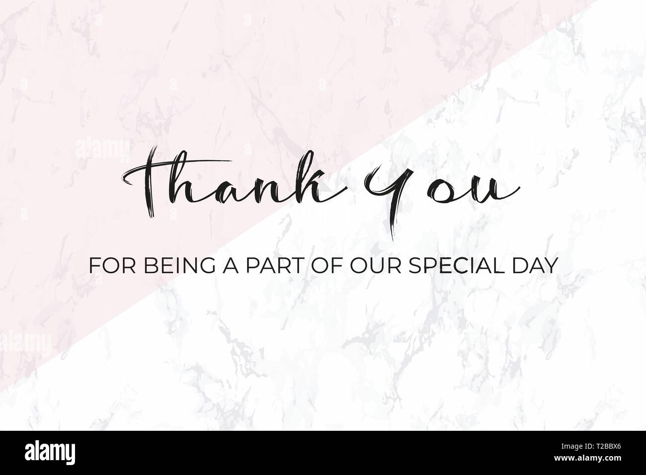 Thank you card design template. White marble Stock Vector Image & Art ...