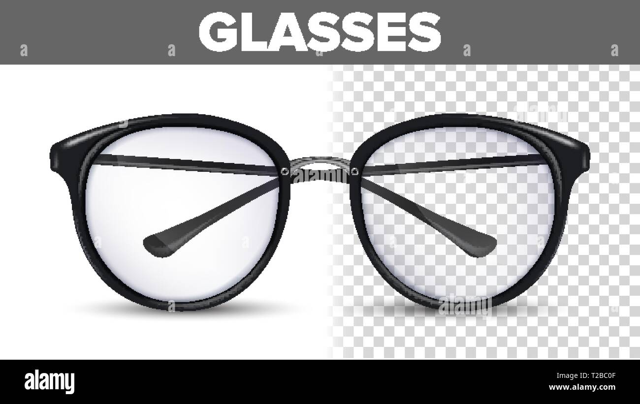 Woman Female Glasses Vector. Black Classic Eyewear Glasses. Vision ...