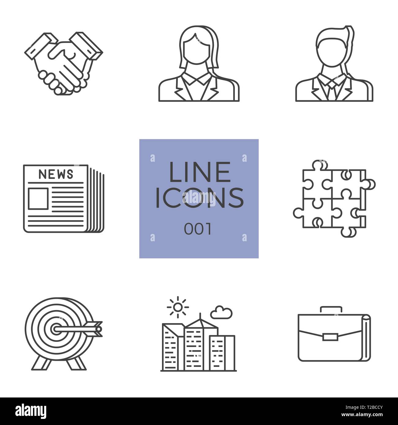 Business Icons Vector Set. Business Related Vector Line Icons Set ...