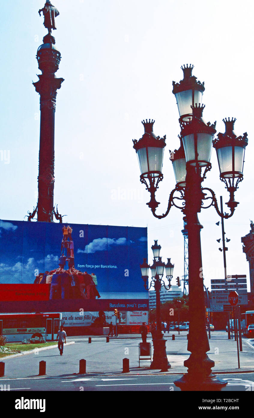 Streetlamps of Las Ramblas,Barcelona,Spain Stock Photo - Alamy