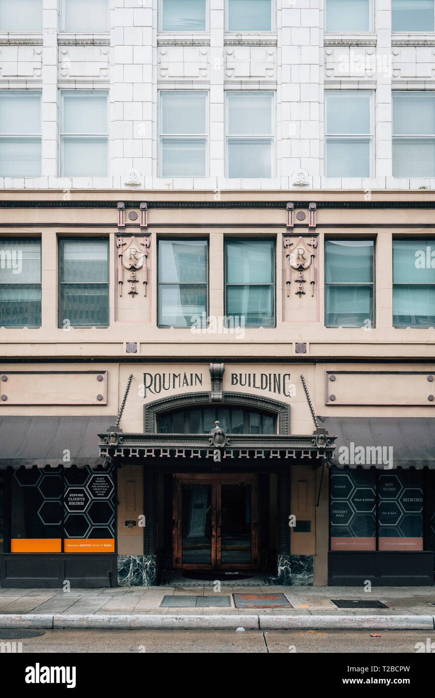The Roumain Building, in downtown Baton Rogue, Louisiana Stock Photo ...