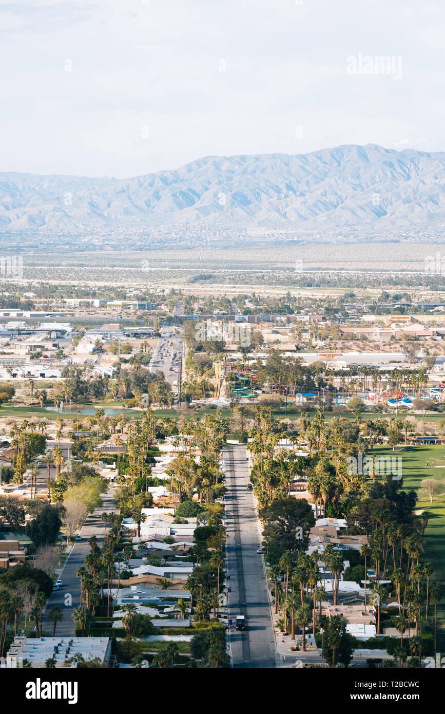 View of Palm Springs from the Araby Hiking Trail, in Palm Springs ...