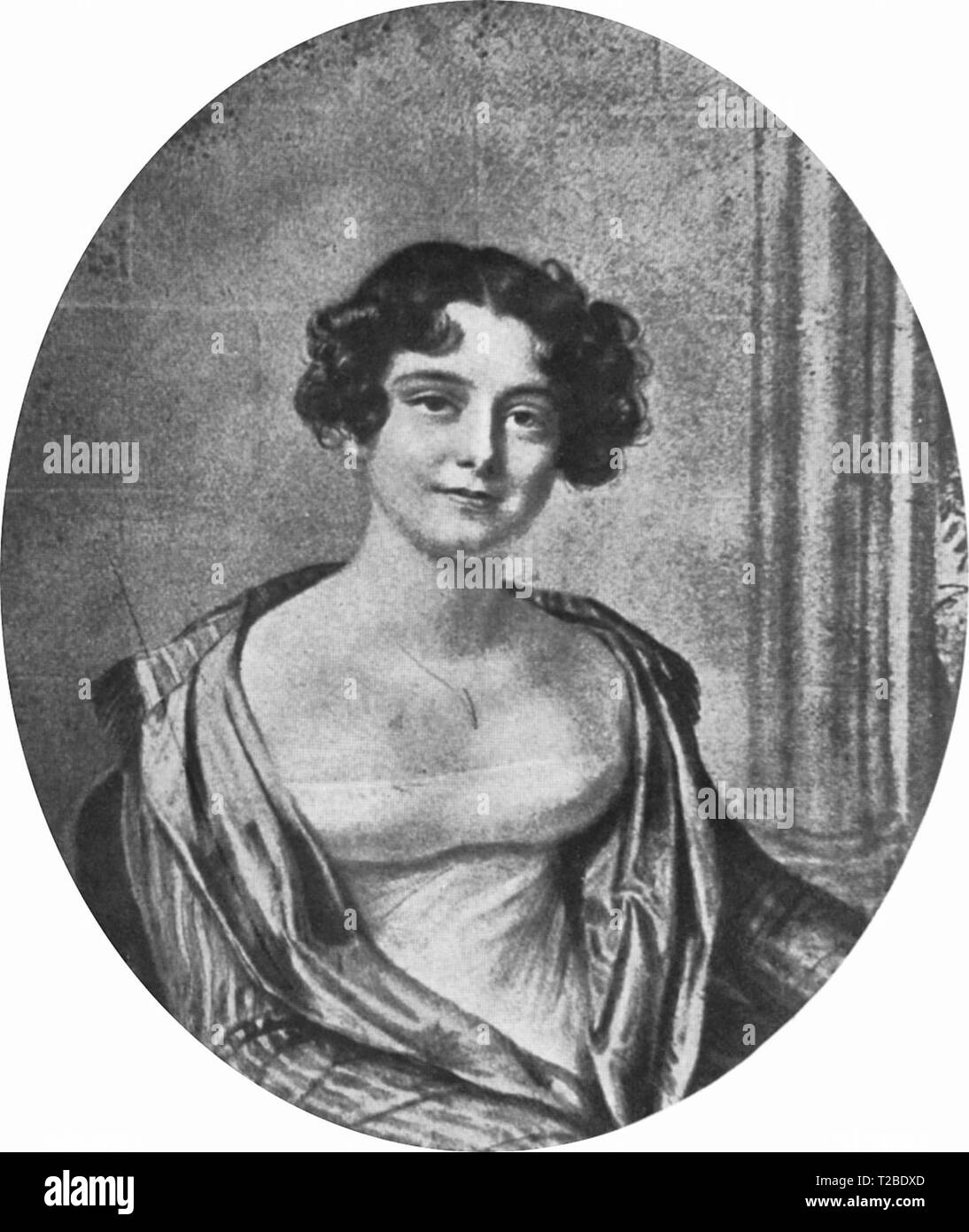 Jane Griffin, aged 24. Later Lady Jane Franklin. 1816 Stock Photo - Alamy