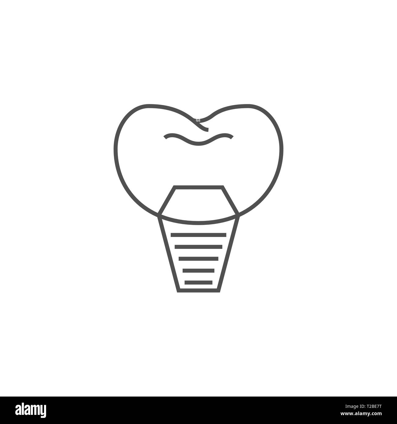 Dental surgery implants Stock Vector Images - Alamy